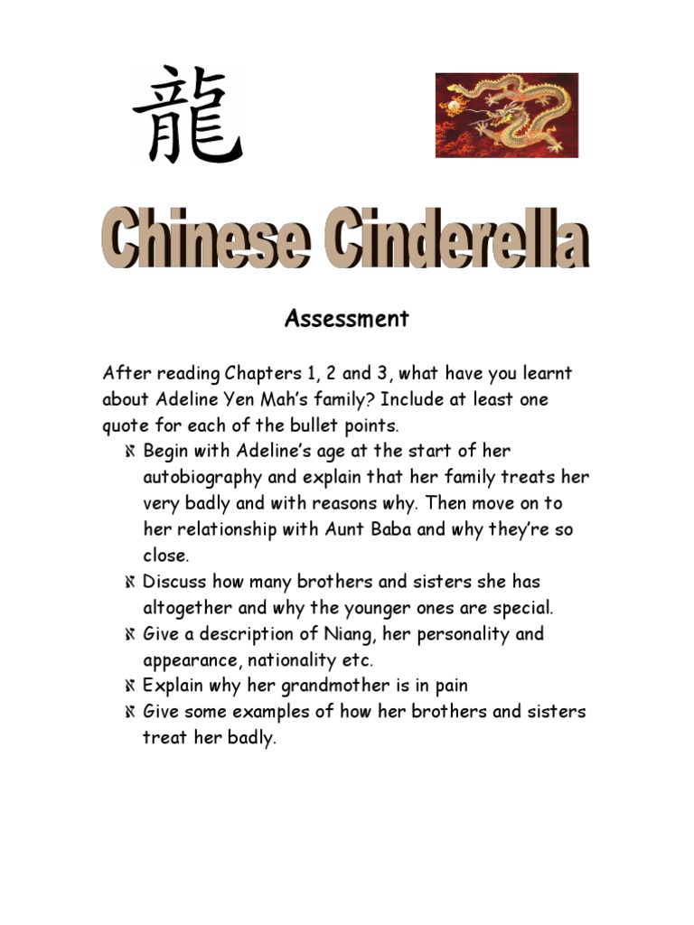 Chinese Cinderella Character Quotes Chinese Cinderella: 25th