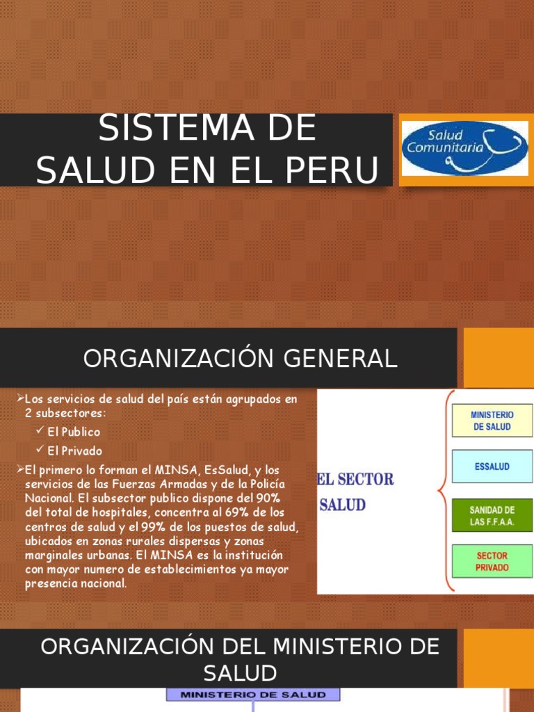 Sistema de Salud en El Peru | PDF | Seguro | Sistema de salud
