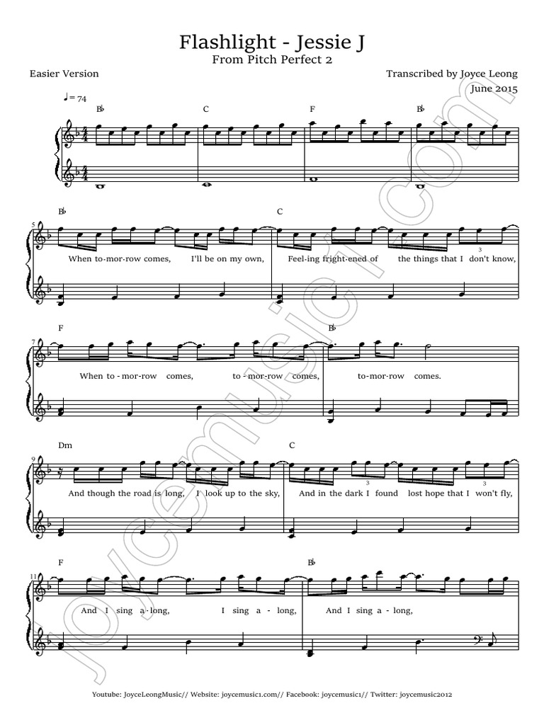 Flashlight - Jessie J-Easier-Version PDF | PDF