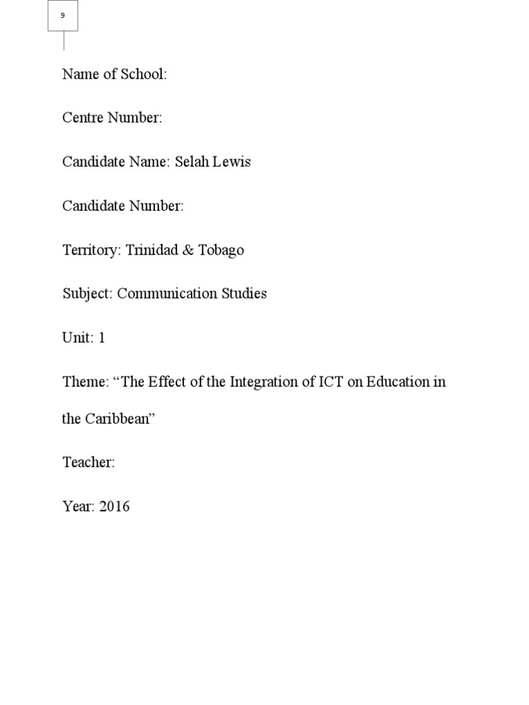 Communication Studies IA | PDF | Information And Communications ...