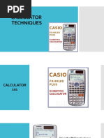 Calculator Techniques - Tolentino | PDF