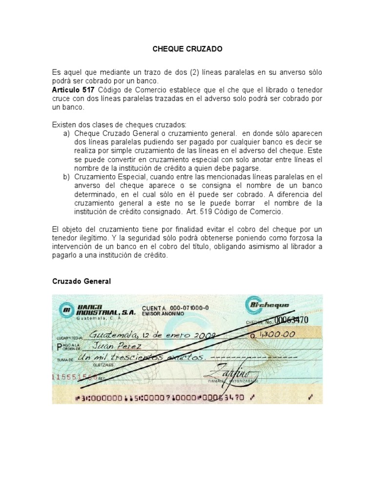 Cheque Cruzado