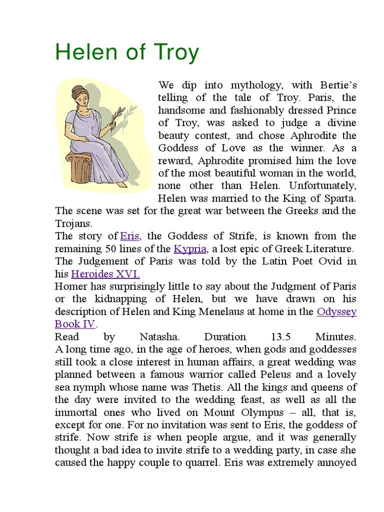 Helen of Troy | PDF | Paris (Mythology) | Helen Of Troy