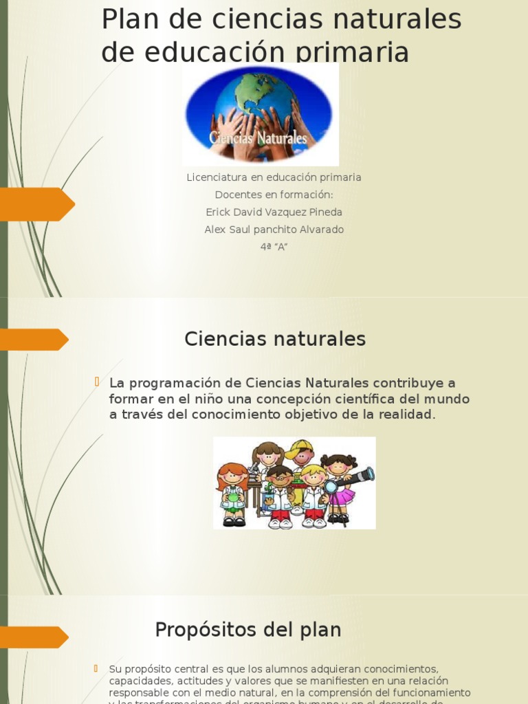 Plan de Ciencias Naturales de Educación Primaria | PDF | Educación ...