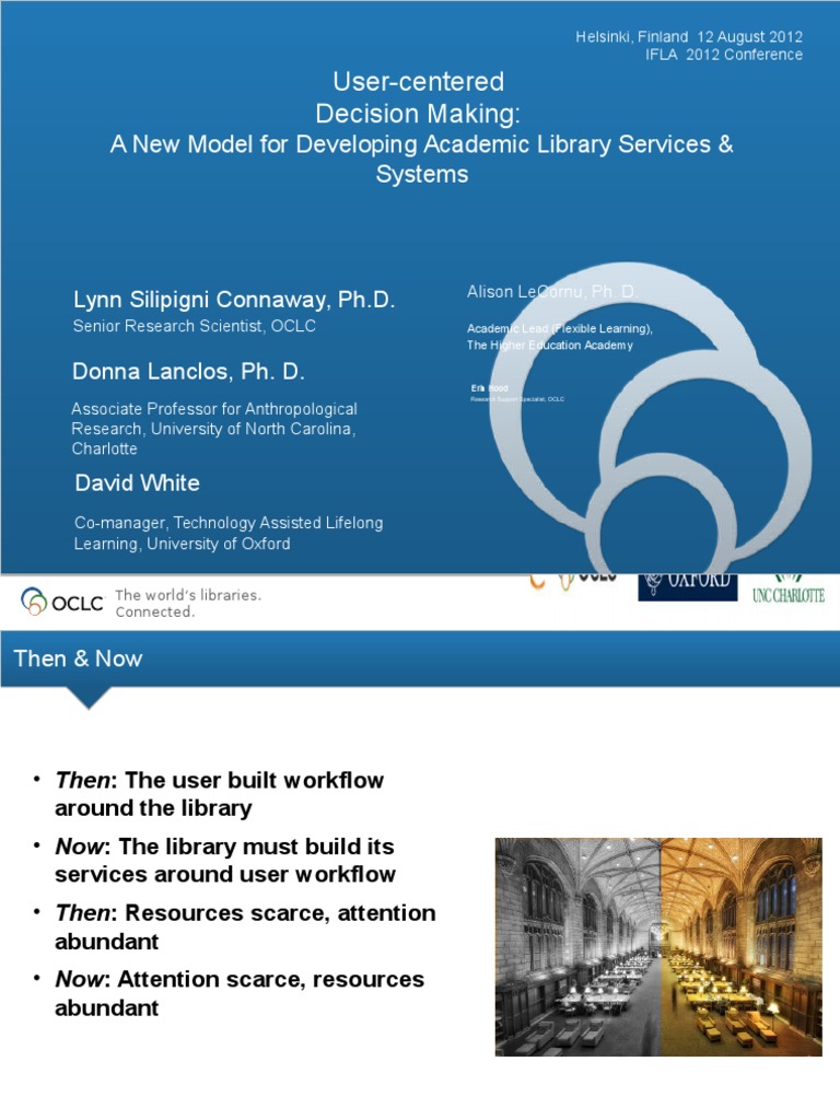 User-Centered Decision Making:: A New Model For Developing Academic ...