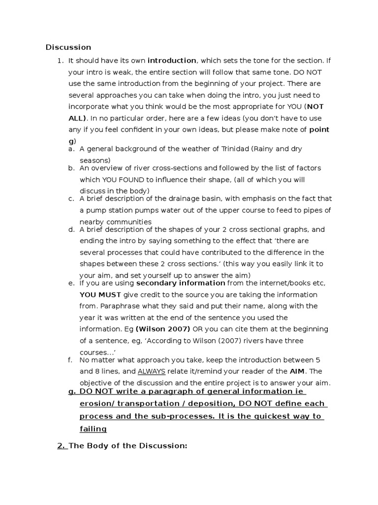 Extra Guidelines For Geography SBA | PDF | Sediment | Deposition (Geology)
