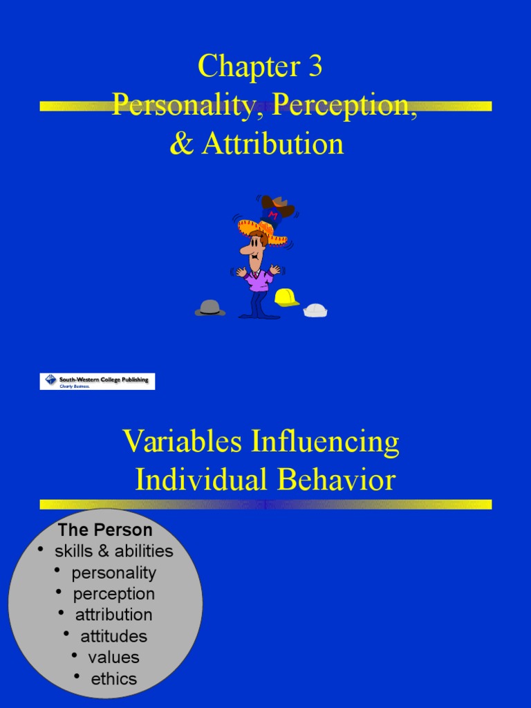 Human Behavior and Organization Chapter 3 | PDF | Attitude (Psychology) | Extraversion And ...