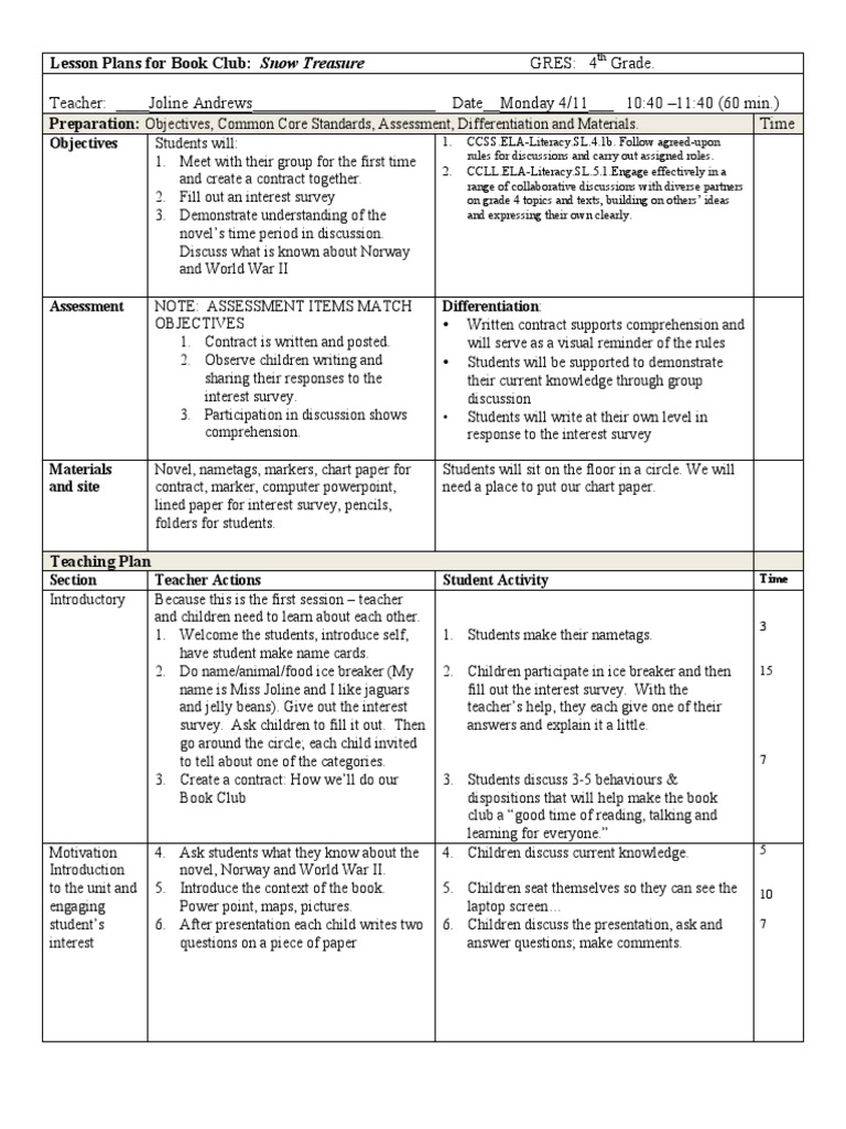 all lesson plan | Reading Comprehension | Educational Assessment