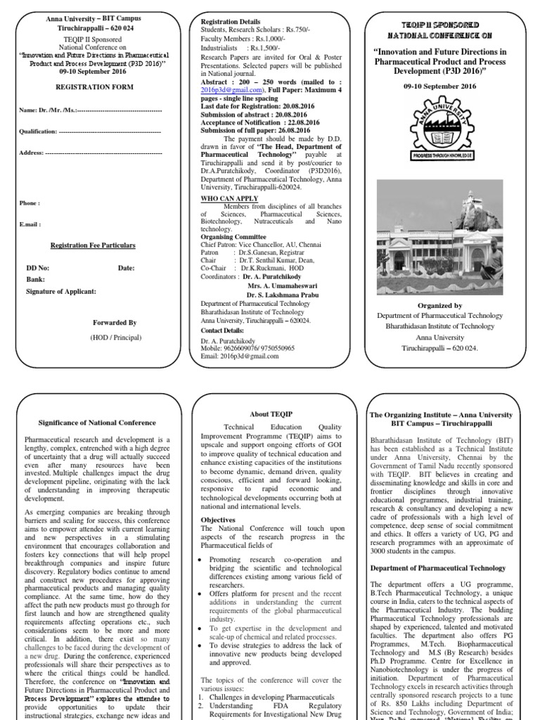 National Conference Brouchure | PDF | Pharmaceutical Drug | Strategic ...