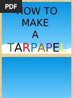 How To Make A Tarpapel | PDF | Art | Computers