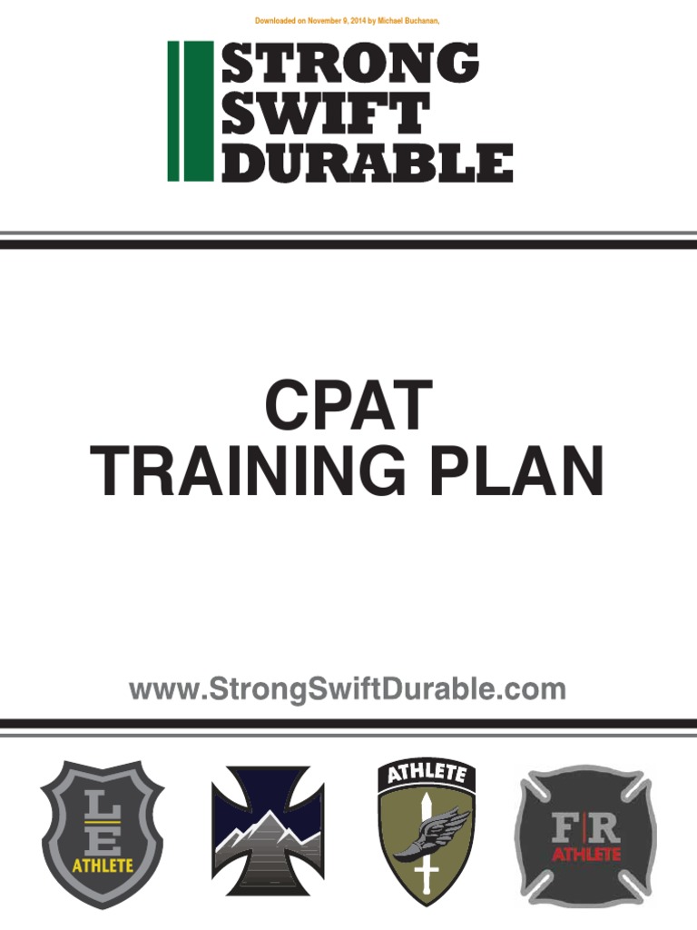 Ignp CPAT Training Plan 1943 | PDF | Physical Fitness | Physical Exercise