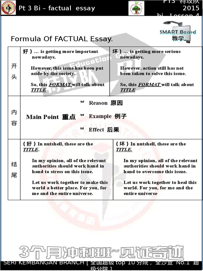 PT3 Factual Essay | PDF