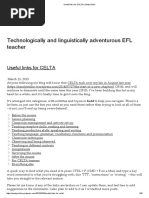 CELTA Lesson Plan Procedures Template | PDF | Language Arts ...