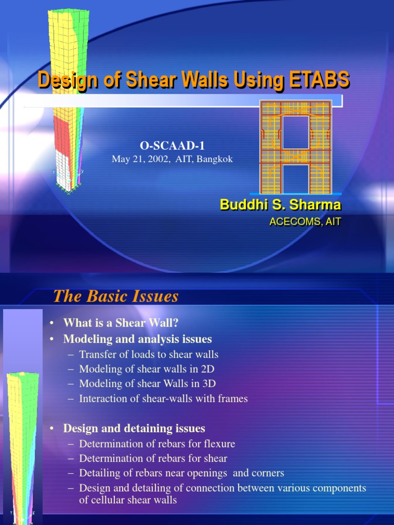 Shear Wall Design in ETABS | PDF | Truss | Beam (Structure)