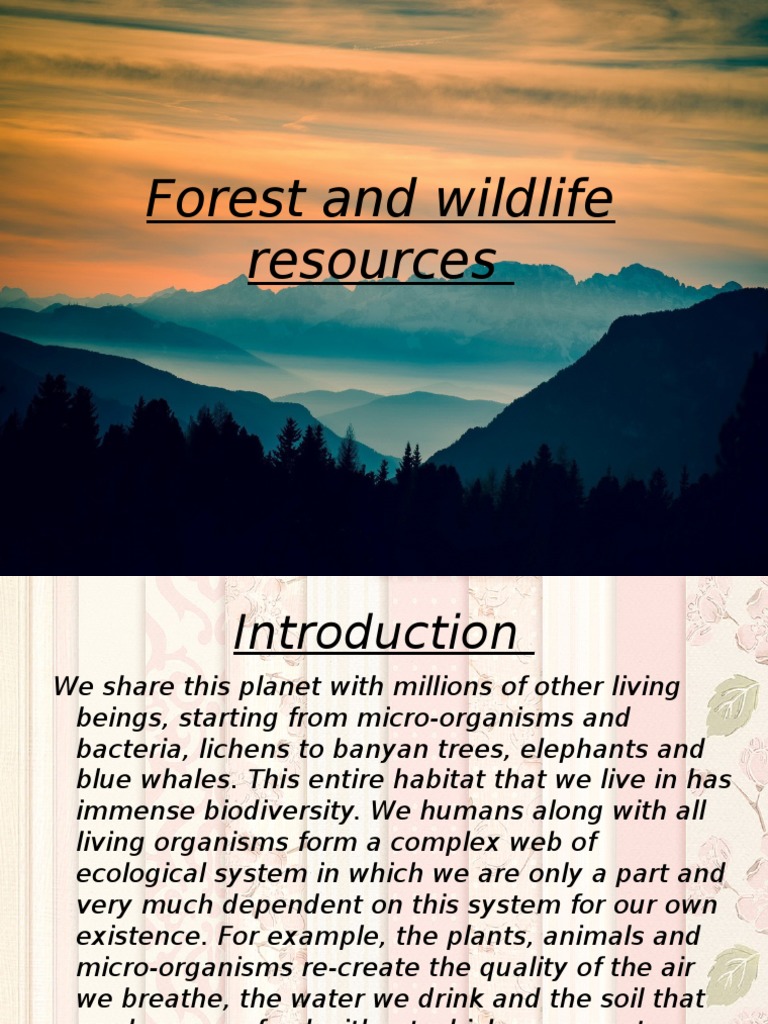 Forest and Wildlife Resources | PDF | Endangered Species | Biodiversity