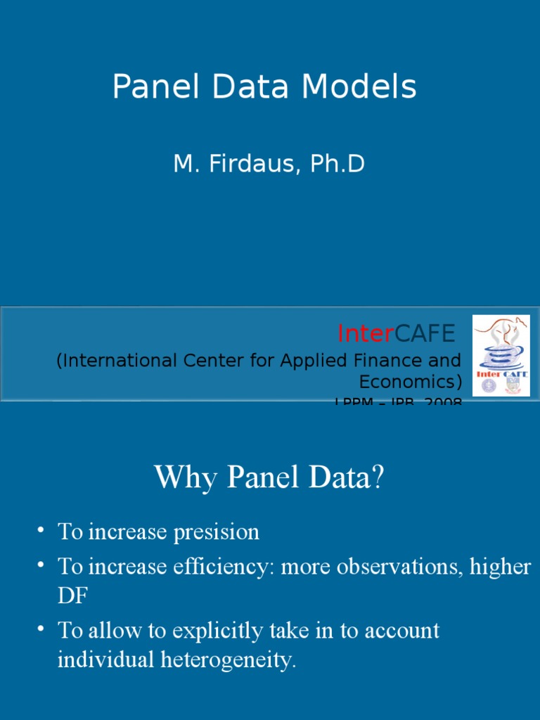 Materi Teknik Data Panel | PDF | Fixed Effects Model | Random Effects Model