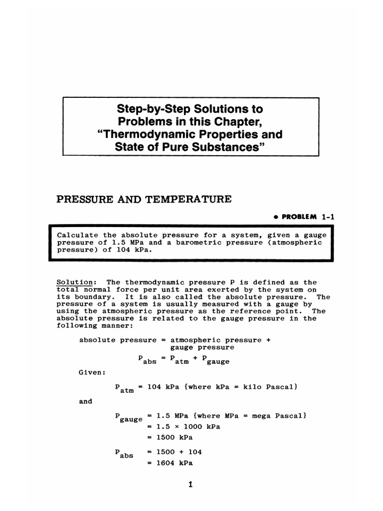 Thermodynamics Problem Solver | PDF