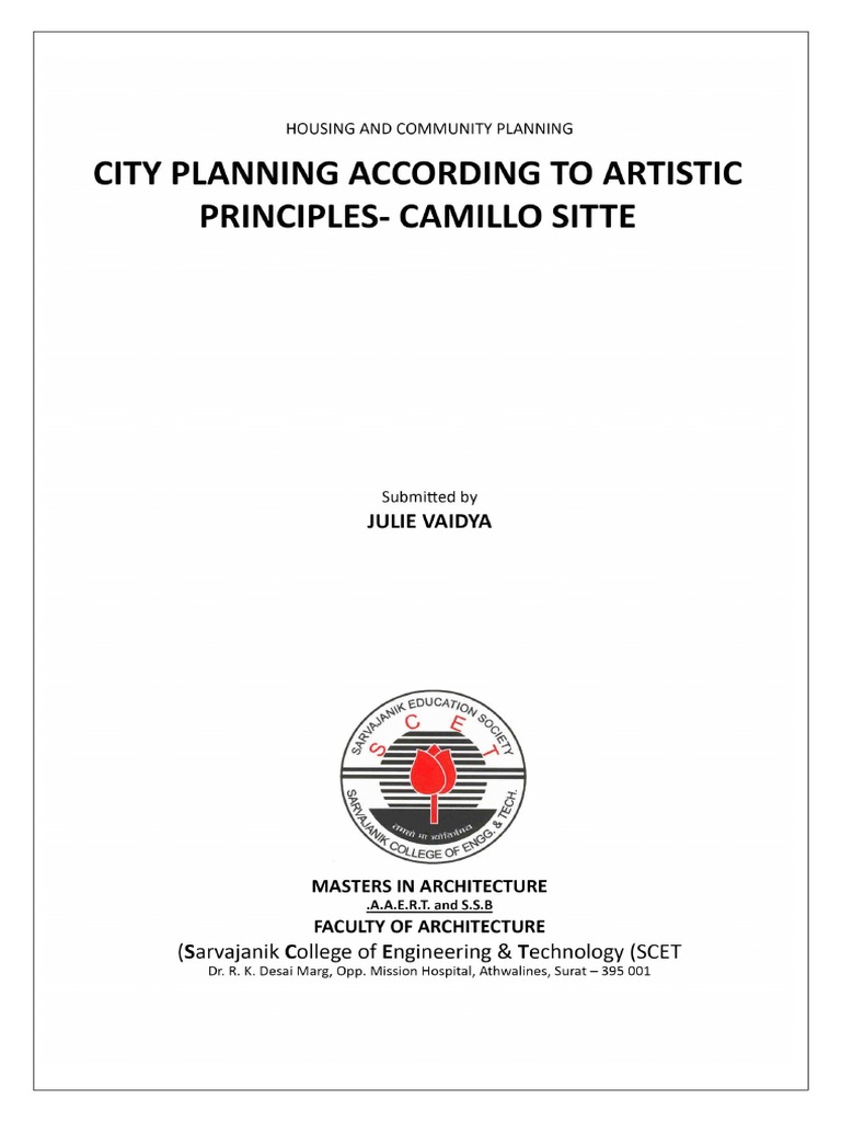 Artistic Principles of City Planning | PDF | Psychological Concepts ...