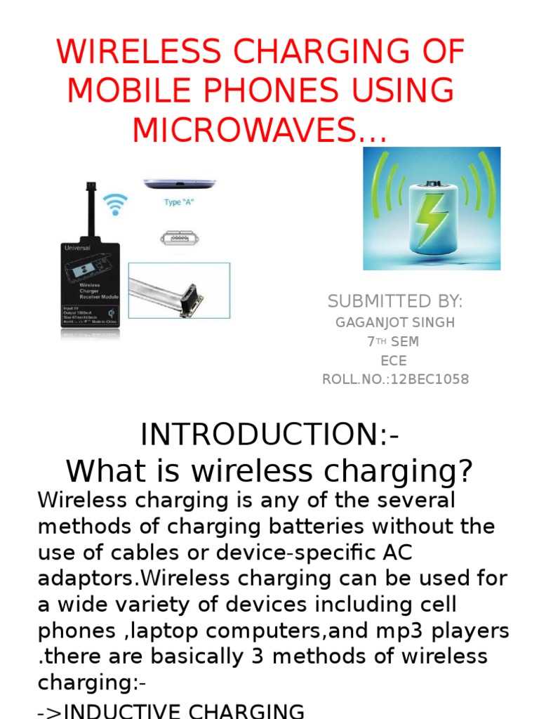 Microwave Wireless Charging for Phones | PDF | Microwave | Wireless