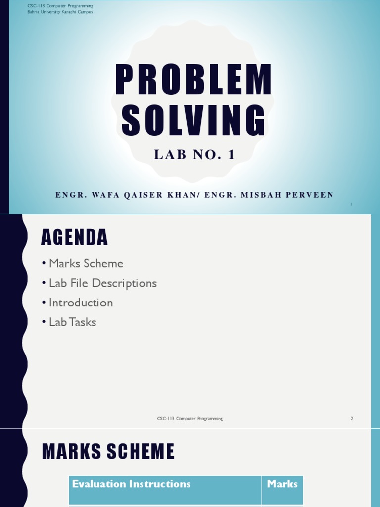 Cp Lab1 Problem Solving Pdf Computer Programming Theoretical Computer Science 