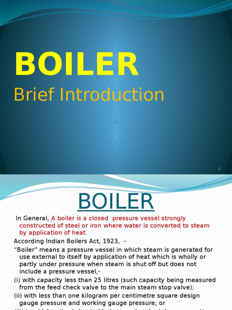 Boiler Presentation | PDF | Boiler | Mechanical Fan