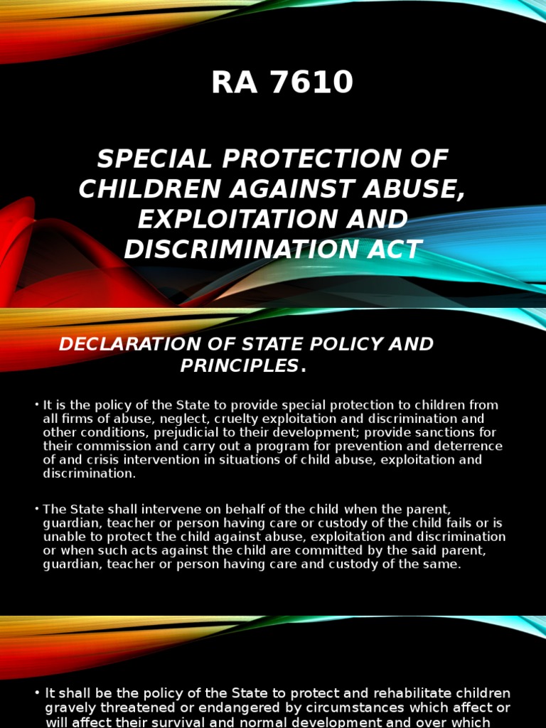 ppt. Special Protection of Children Against Abuse, Exploitation.pptx ...
