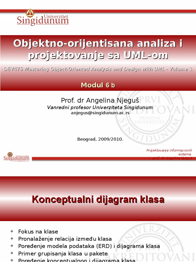 6b - Konceptualni Dijagram Klasa | PDF