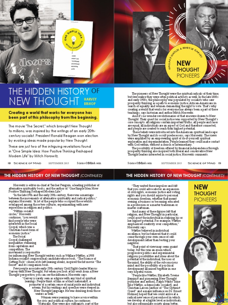 New Thought: The Hidden History | PDF | New Thought | Religious Science