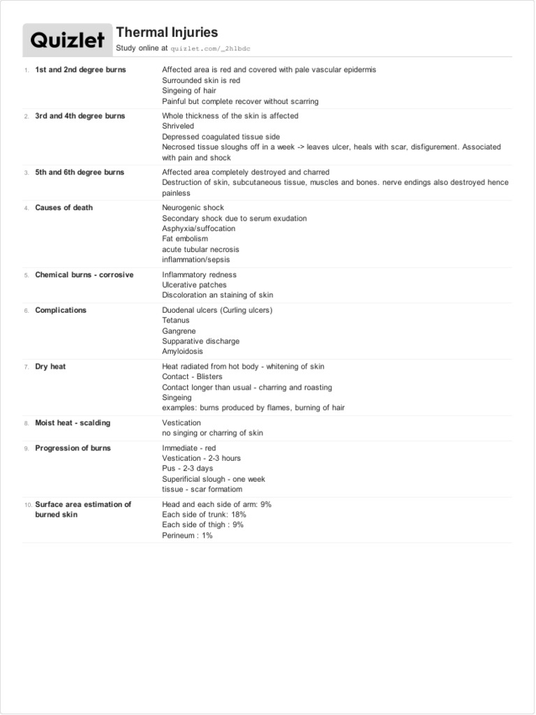 Thermal Injuries Forensics | PDF
