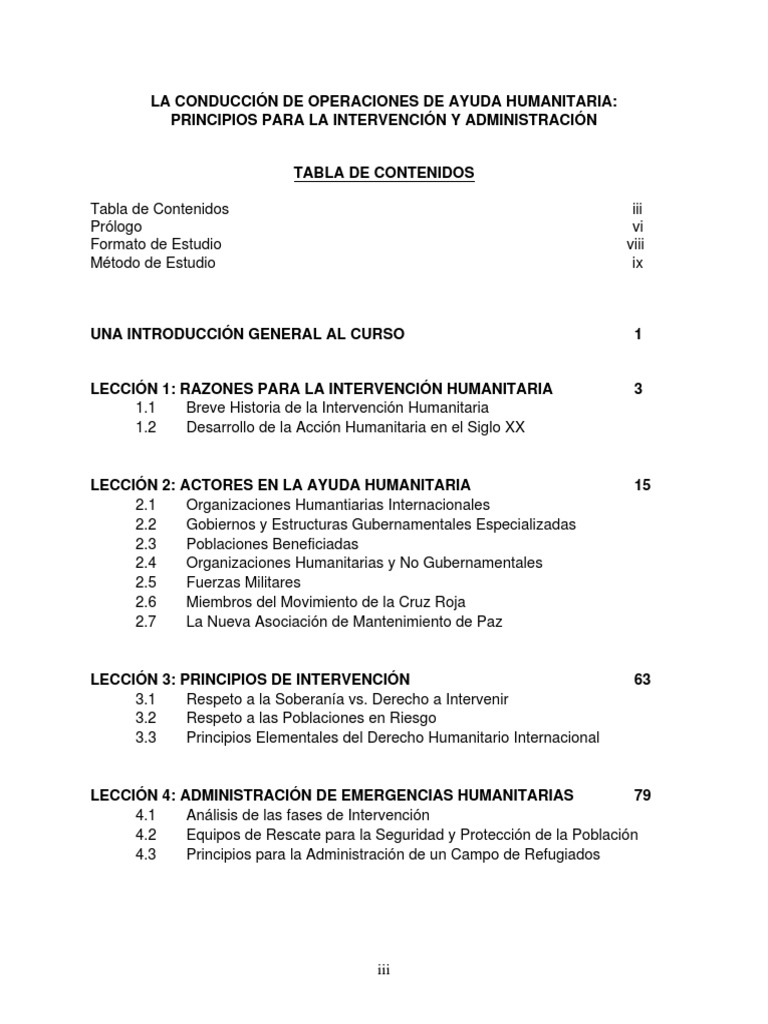 Principios de Intervención Humanitaria | PDF | Naciones Unidas ...