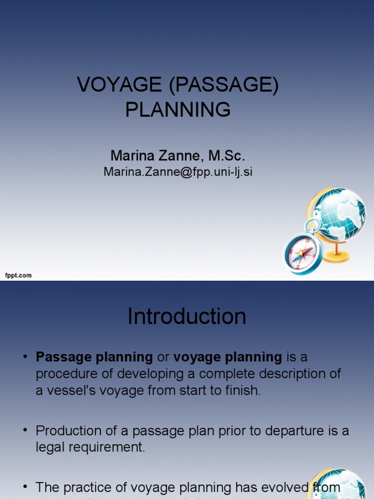 Voyage Planning Essentials | PDF | Shipping | Industries