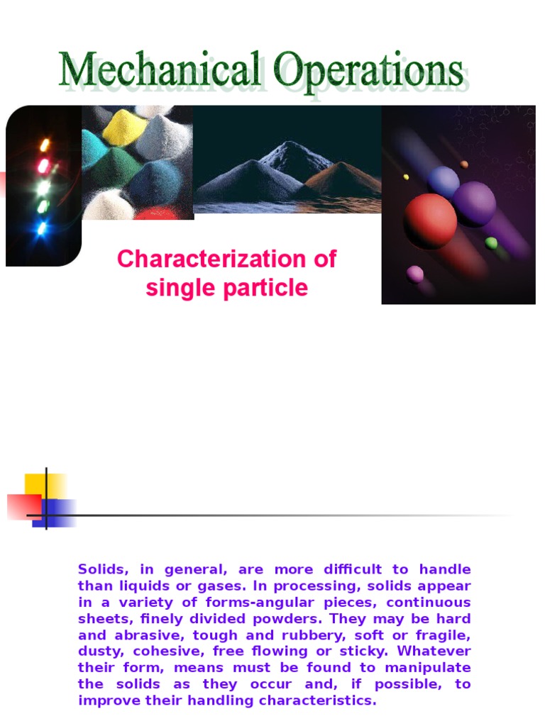 Characterization of Single Particle | Density | Sphere
