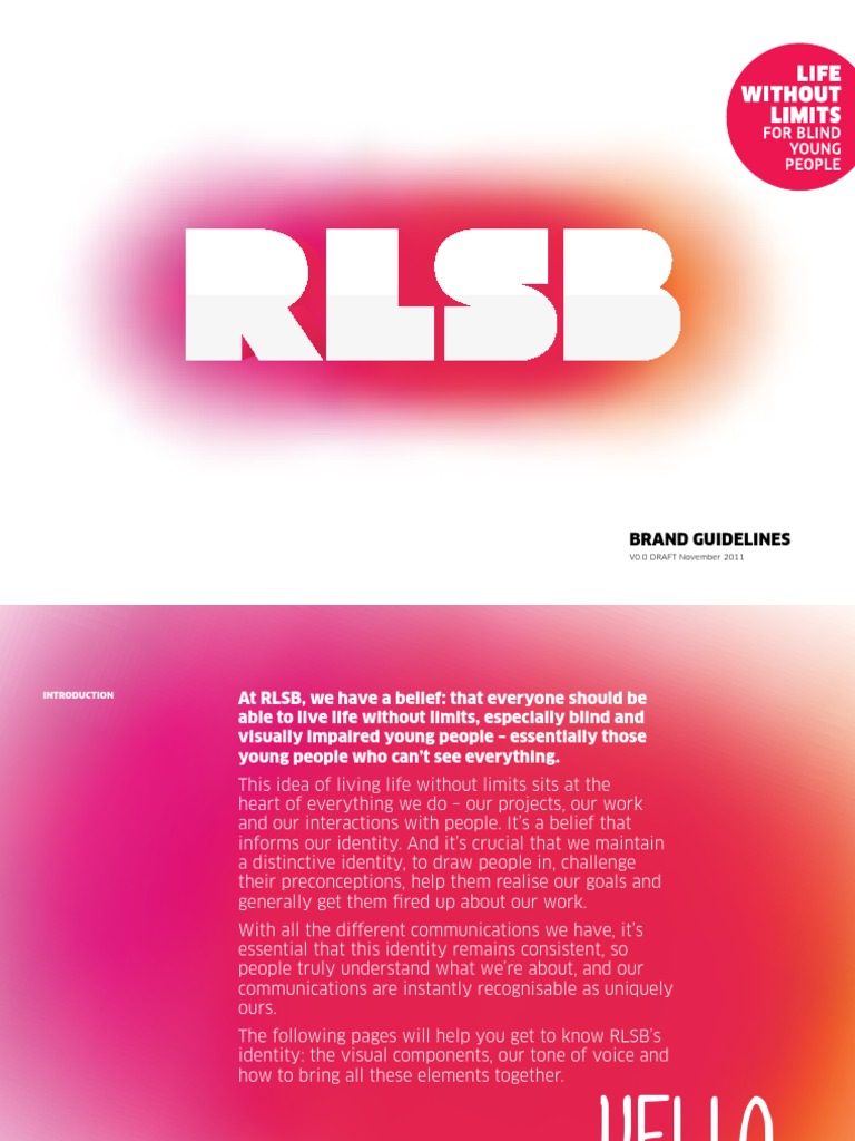 RLSB Brand Guidelines Overview | PDF | Typography | Typefaces