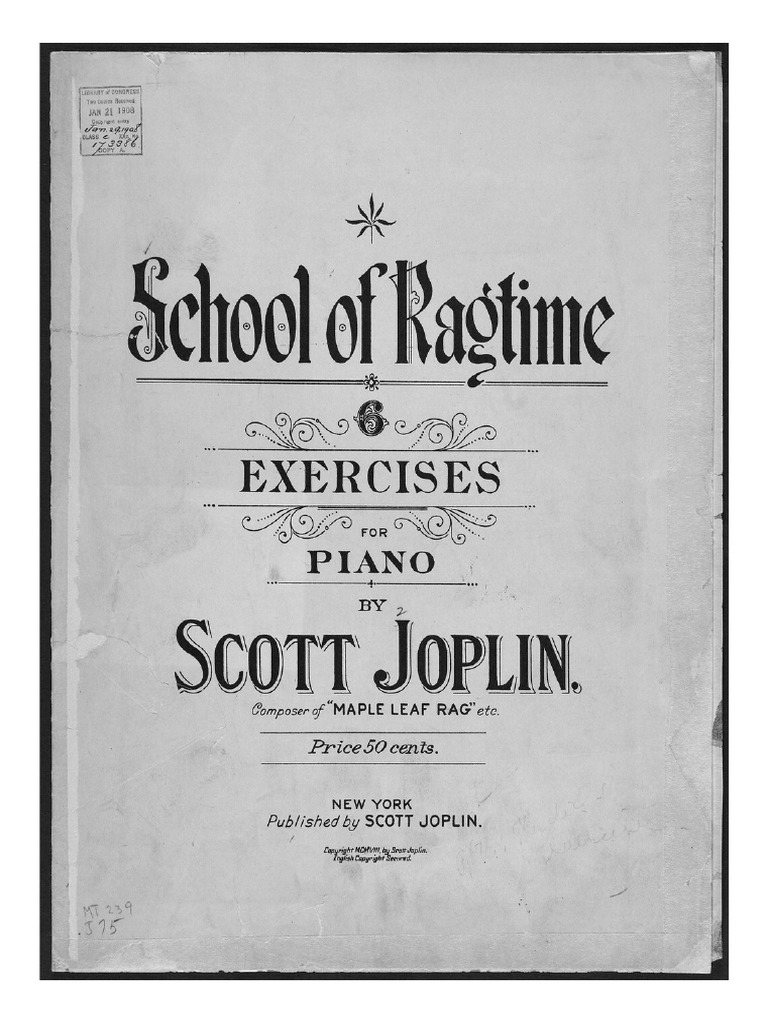 School Ragtime by Scott Joplin | PDF