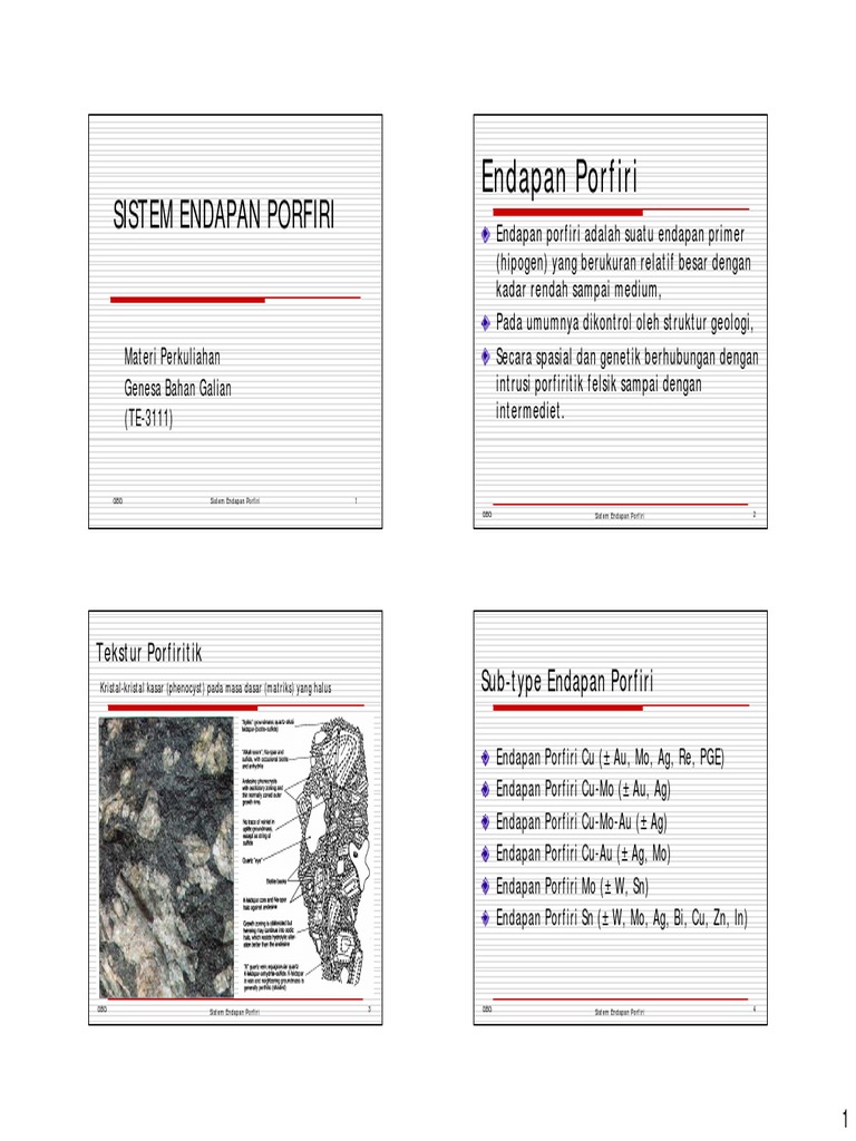 Karakteristik dan Genesa Endapan Porfiri | PDF | Sains & Matematika