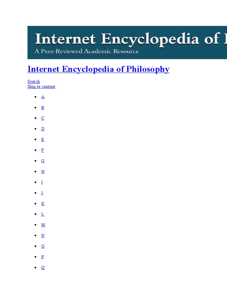 Internet Encyclopedia of Philosophy | PDF | Phenomenology (Philosophy) | Edmund Husserl