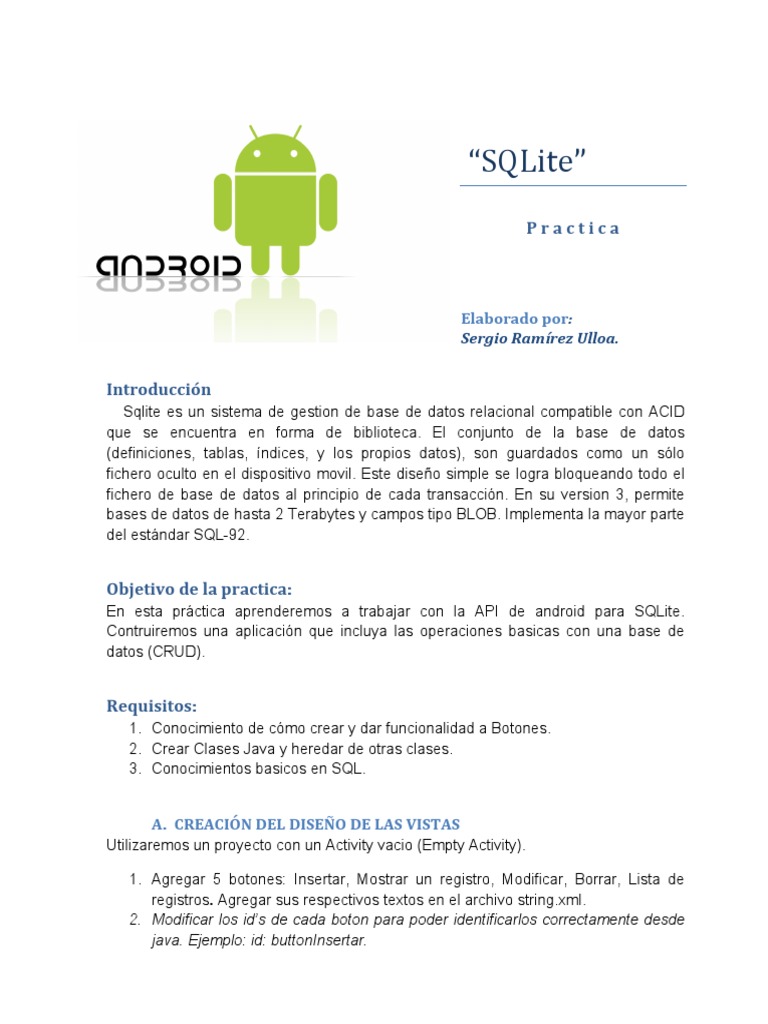 SQLite | Descargar gratis PDF | Gestión de tecnología de la información ...
