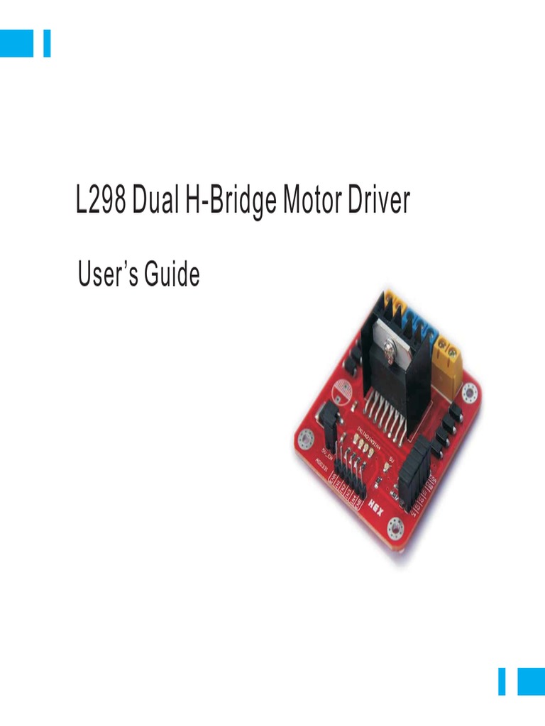 L298N DataSheet | PDF | Electric Motor | Electrical Equipment