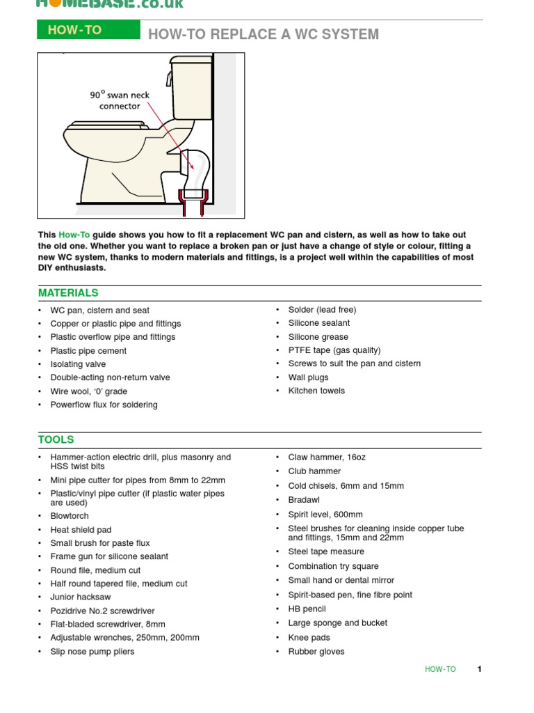 How To Replace WC | PDF