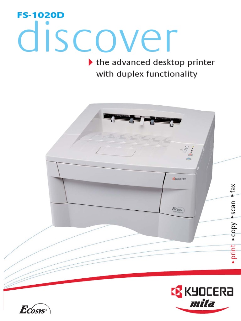 Brochure Kyocera FS-1020D | PDF | Printer (Computing) | Printing