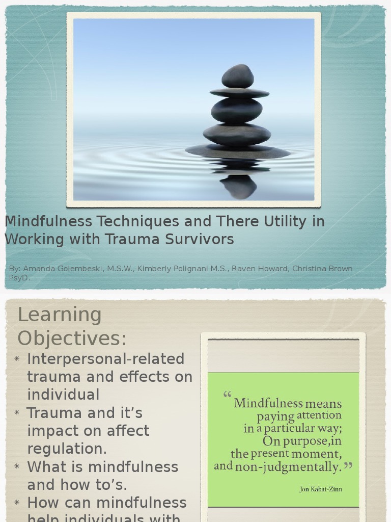 Mindfulness Trauma Presentations | Mindfulness | Self-Improvement