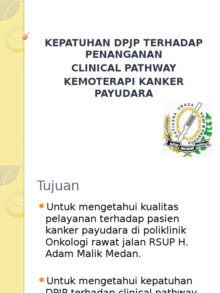 Kepatuhan DPJP THP Clinical Pathway Kemoterapi | PDF