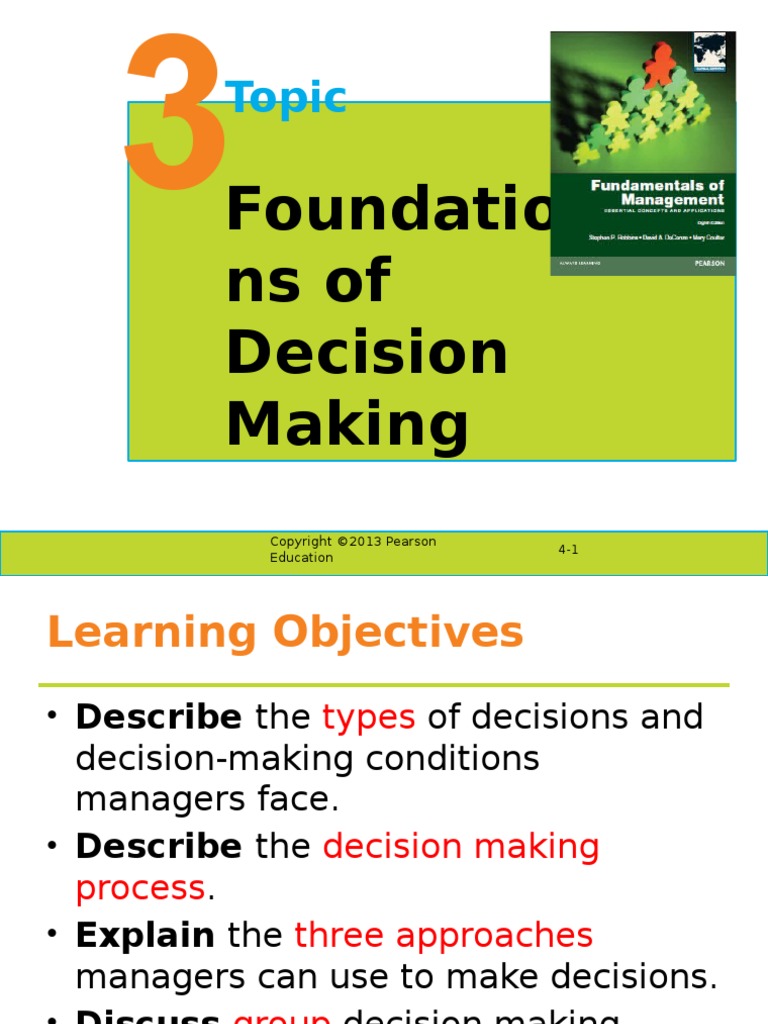 Foundations of Decision Making | PDF | Rationality | Decision Making