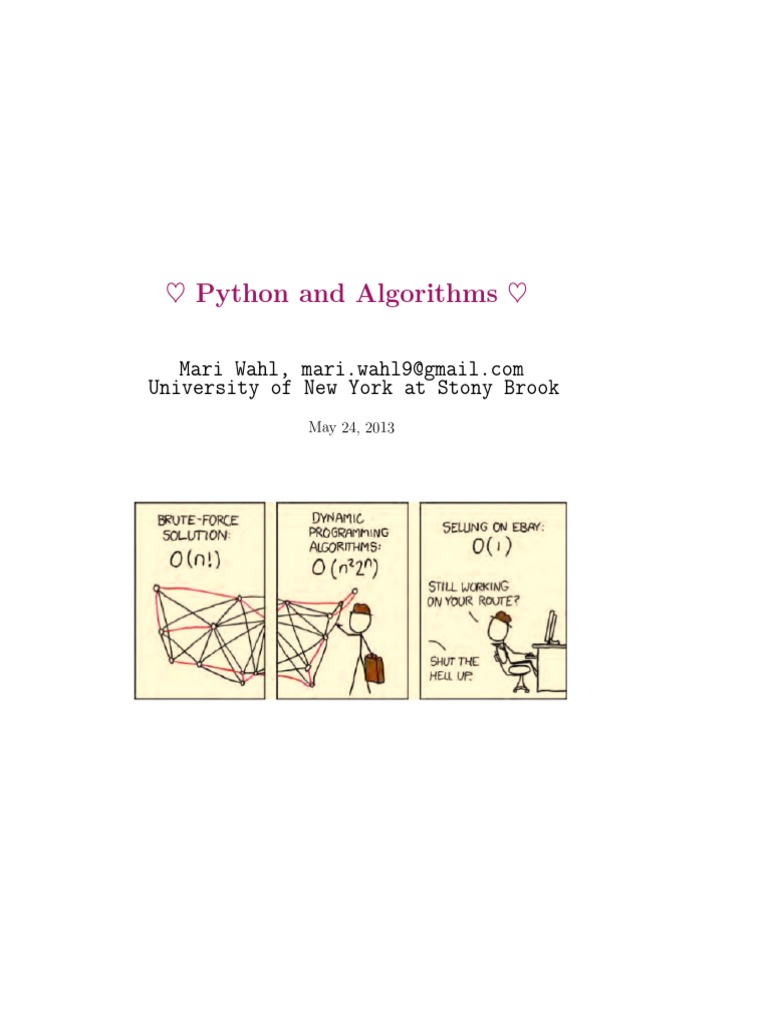 Algorithms in Python | PDF | String (Computer Science) | Integer ...