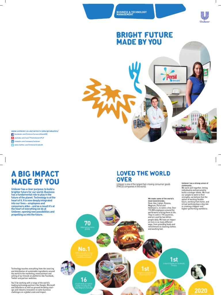 Business & Technology Management: WWW - Unilever.co - Uk/careers-Jobs ...