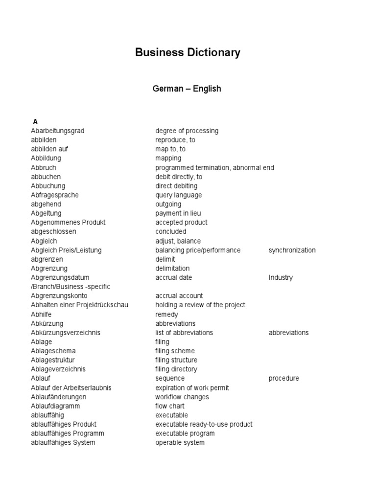 Business Glossary of Terms | PDF
