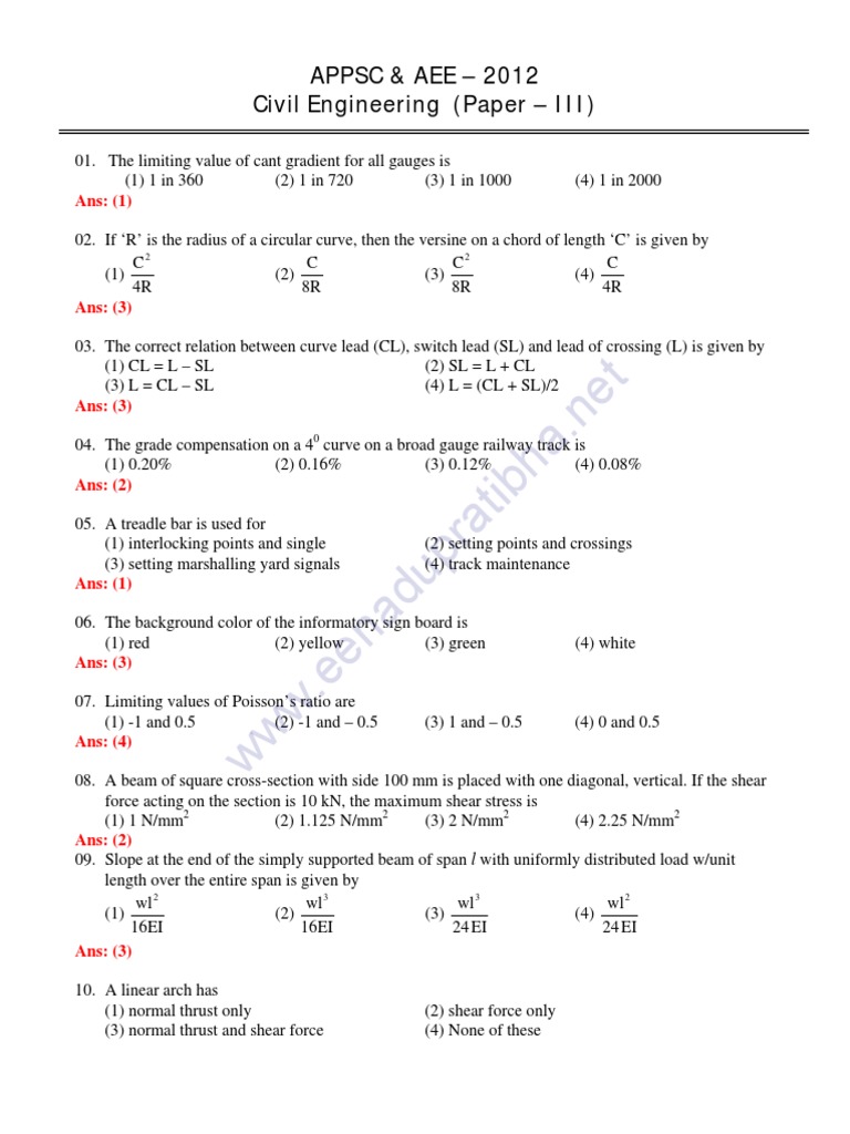 Civil Formulaes in Brief Explanation | PDF