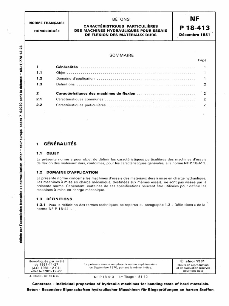 NF P18-413 PDF | PDF