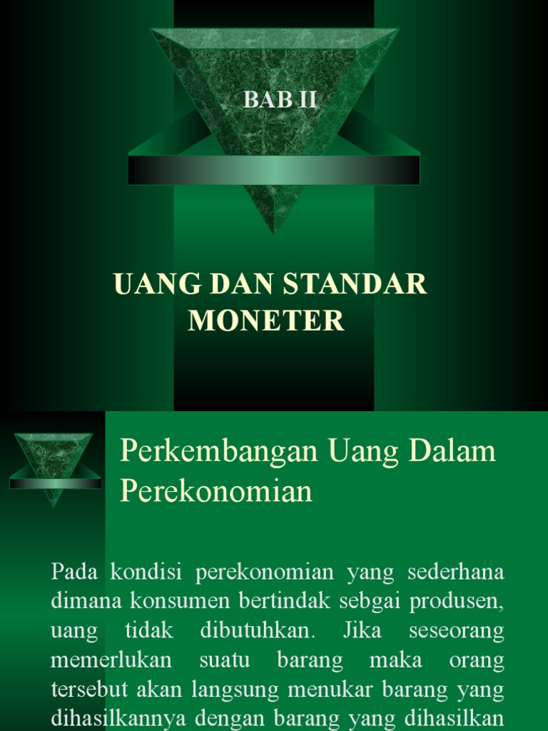 Uang Dan Standar Moneter | PDF