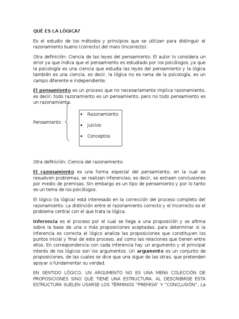 Conceptos Basicos de La Logica | PDF | Argumento | Proposición